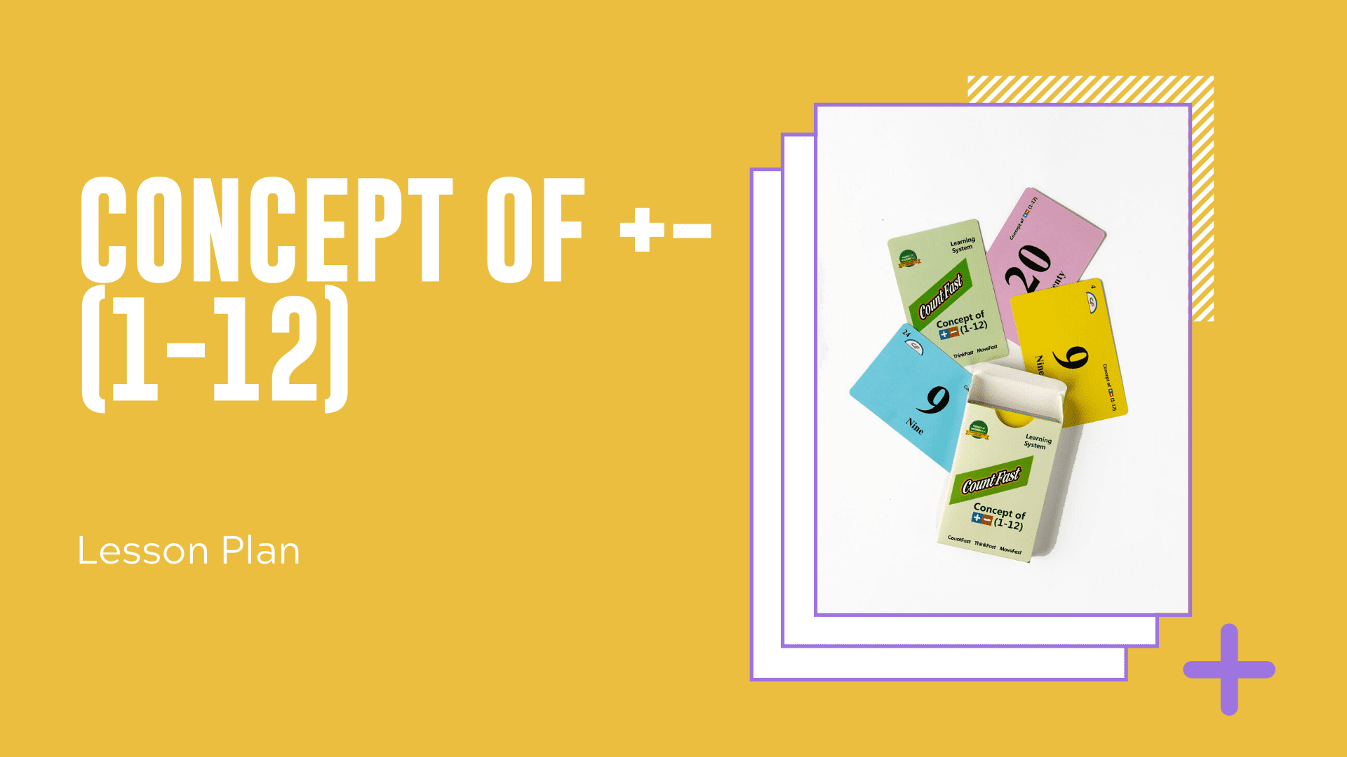 Concept of +- (1-12) Lesson Plan | Count Fast